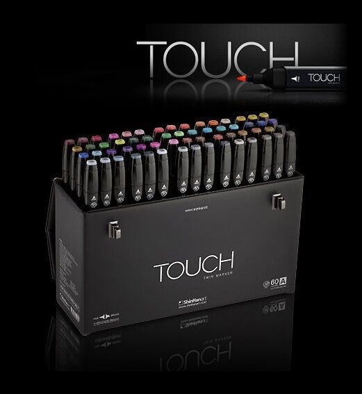 ShinHan Art TOUCH TWIN 60 Marker Set A Twin tips - 60 COLORS ...